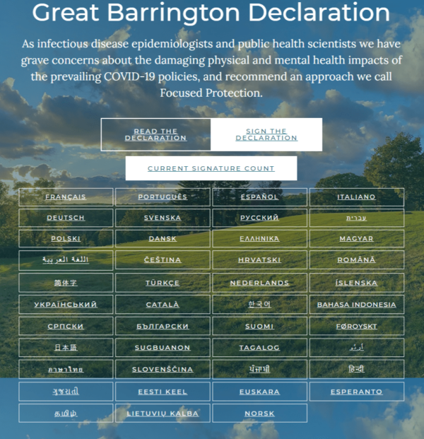 La Declaración De Great Barrington – OSALDE